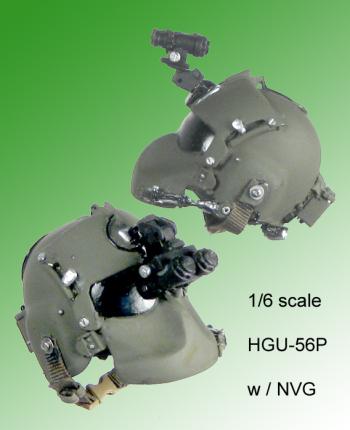 U.S. Army Helicopter helmet HGU-56P w/face shield 1/6 th [MH-157A ...