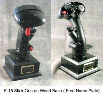 fighter aircraft stick grip on flat Rosewood base [SGT-003] - $229.95 ...