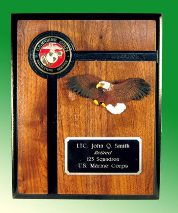 U.S.M.C. Recruiter plaque w/eagle [PLA-171X]